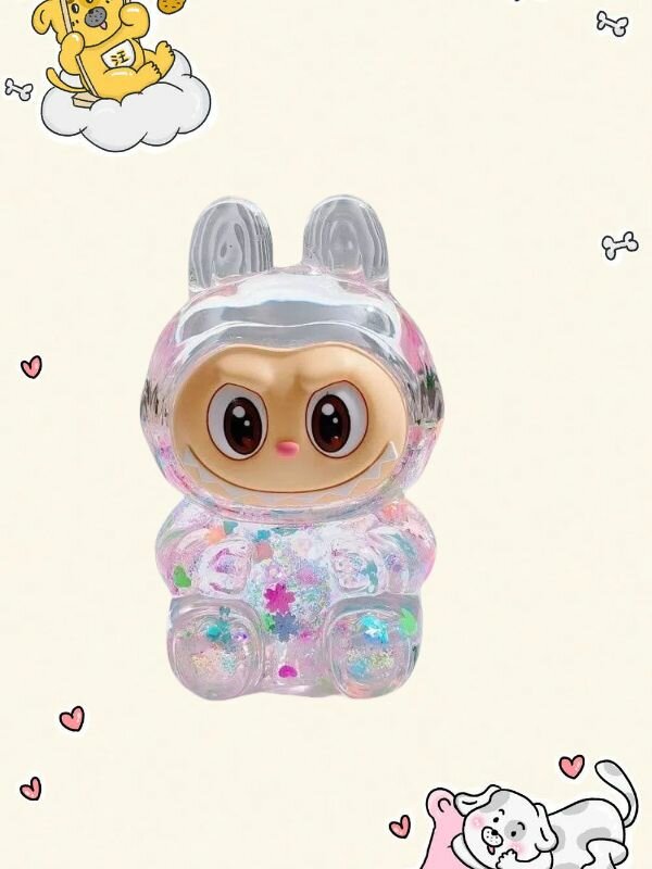 Labubu Лабубу игрушка – Слепая коробка (кейс поп), ночная подсветка, 3D-поп-виниловая фигурка, коллекционный