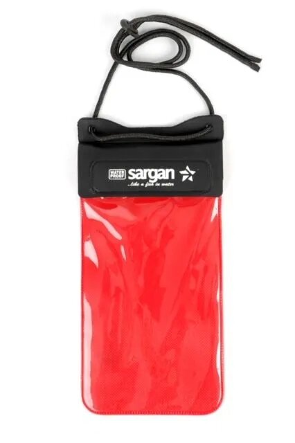 Чехол герметичный САРГАН "СУХОВ" под документы и телефон, 12см*18см, красный