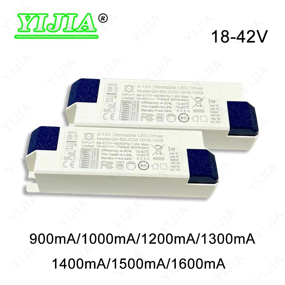 Dimmable LED драйвер 40-60W DC18-42V 1200mA