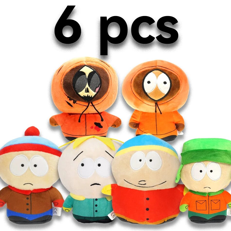 Плюшевые игрушки South Park, 6 шт, Цвет: ABCDEF