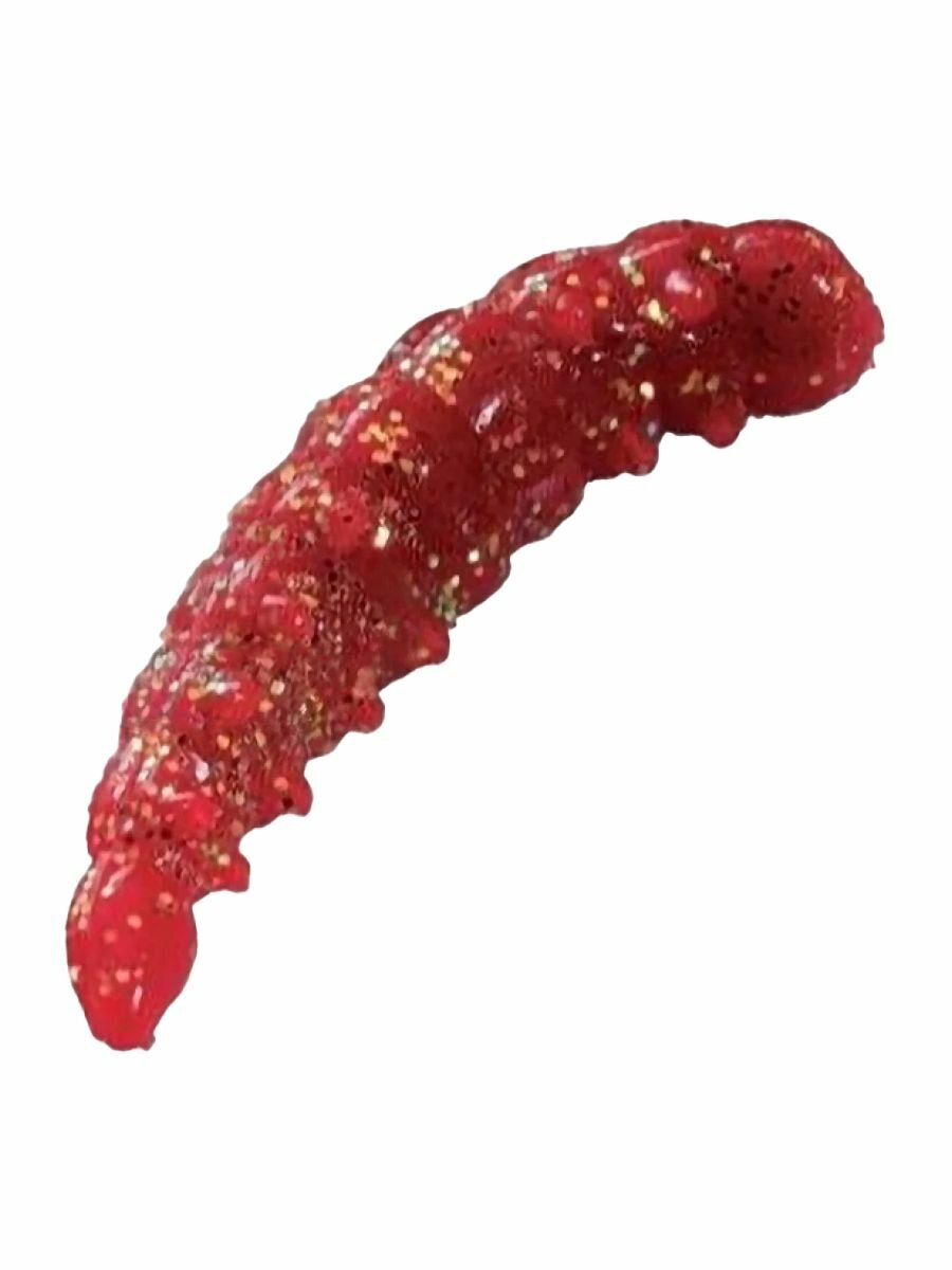 Приманка мягкая гусеница Berkley PowerBait Power Honey Worm, 2,5 см, 55 шт, Red with Scales