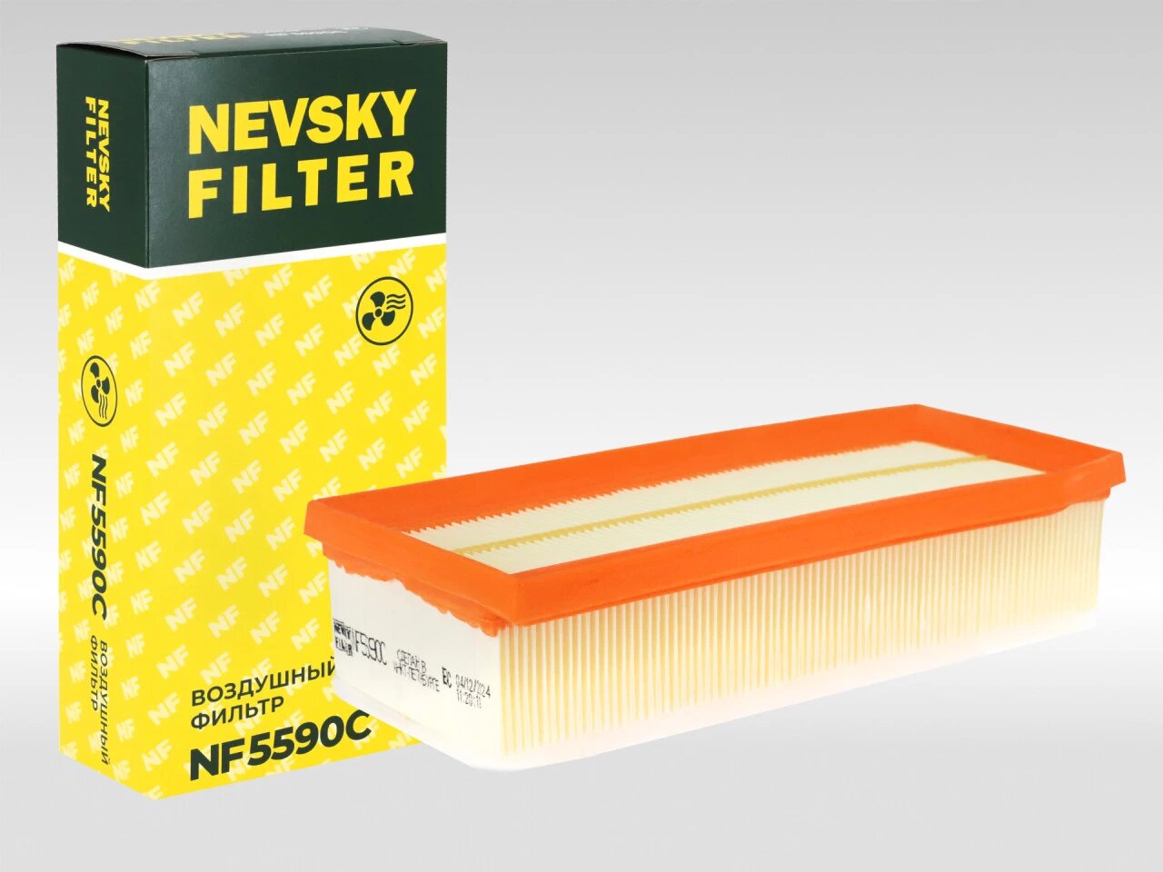 Фильтр воздушный Веста (до 08.2019), Рено Дастер (с 2015), Каптур, Невский Фильтр NF5590C / 165467674R / 165460509R