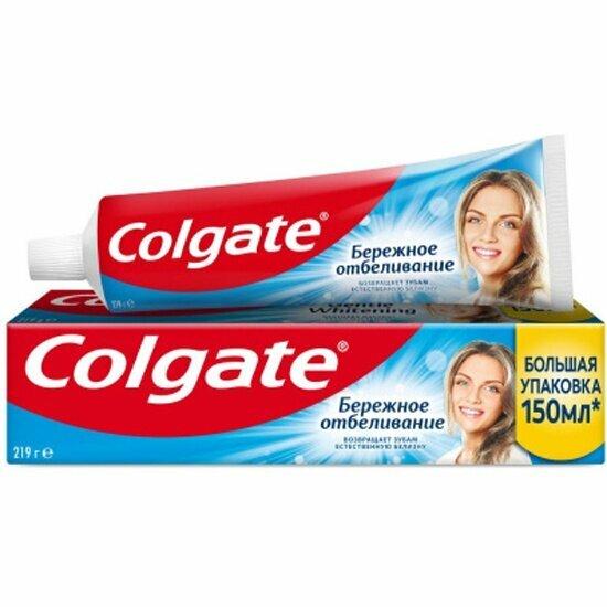 Зубная паста Colgate Бережное Отбеливание, 150 мл