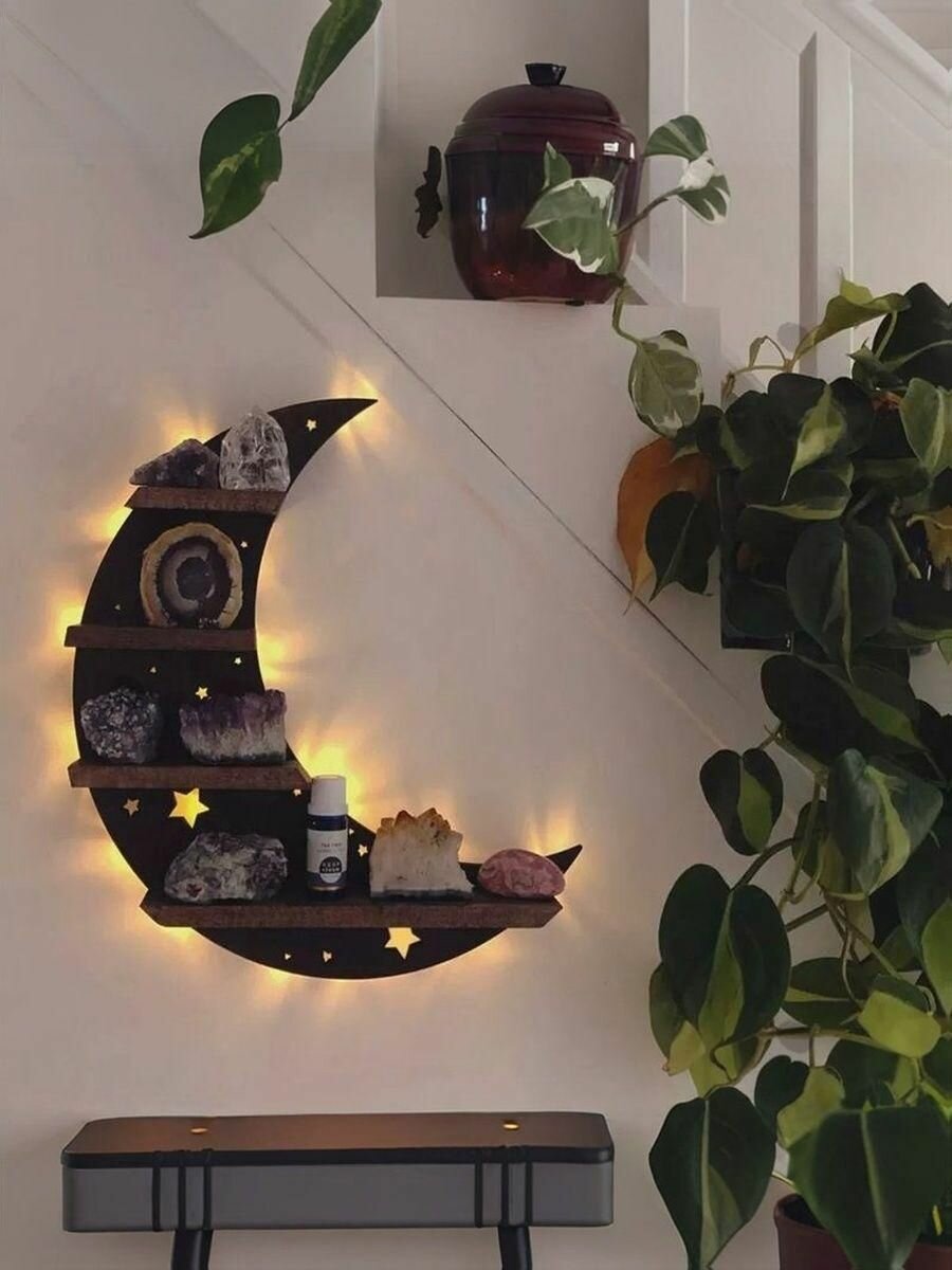 Полка с подсветкой, декоративная, 30*28 см