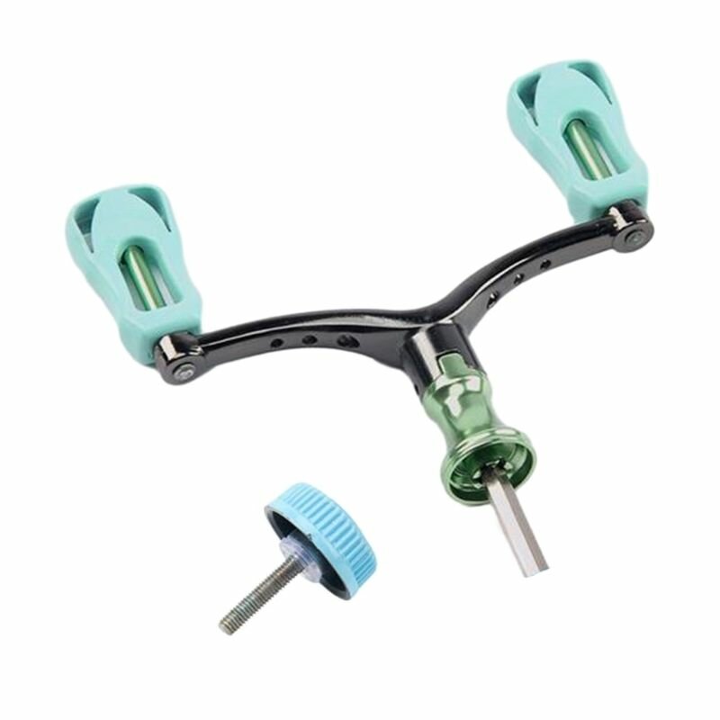 Вращающееся колесо, рыболовное двойное коромысло, металлическое коромысло с ЧПУ-светло-зеленое