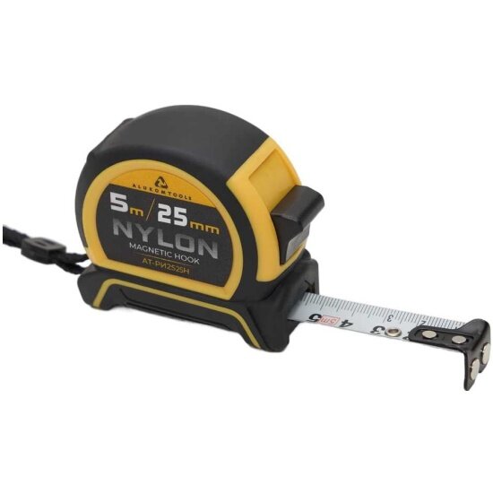 Измерительная рулетка Alukomtools АТ-РИ2519Н «NYLON» магнитный зацеп, 5м х 19мм