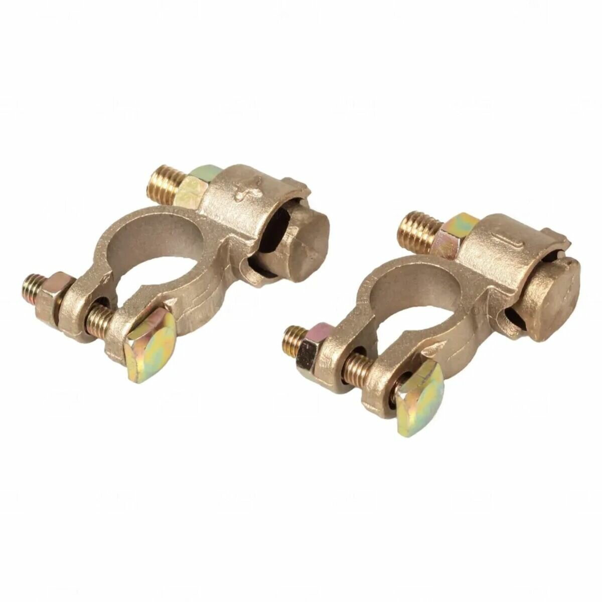 Клеммы Акб В Комплекте Латунь, 8Мм Болт И Гайка Для Проводов До 35См Кв.(Sbt 023)(Startvolt Sbt023)