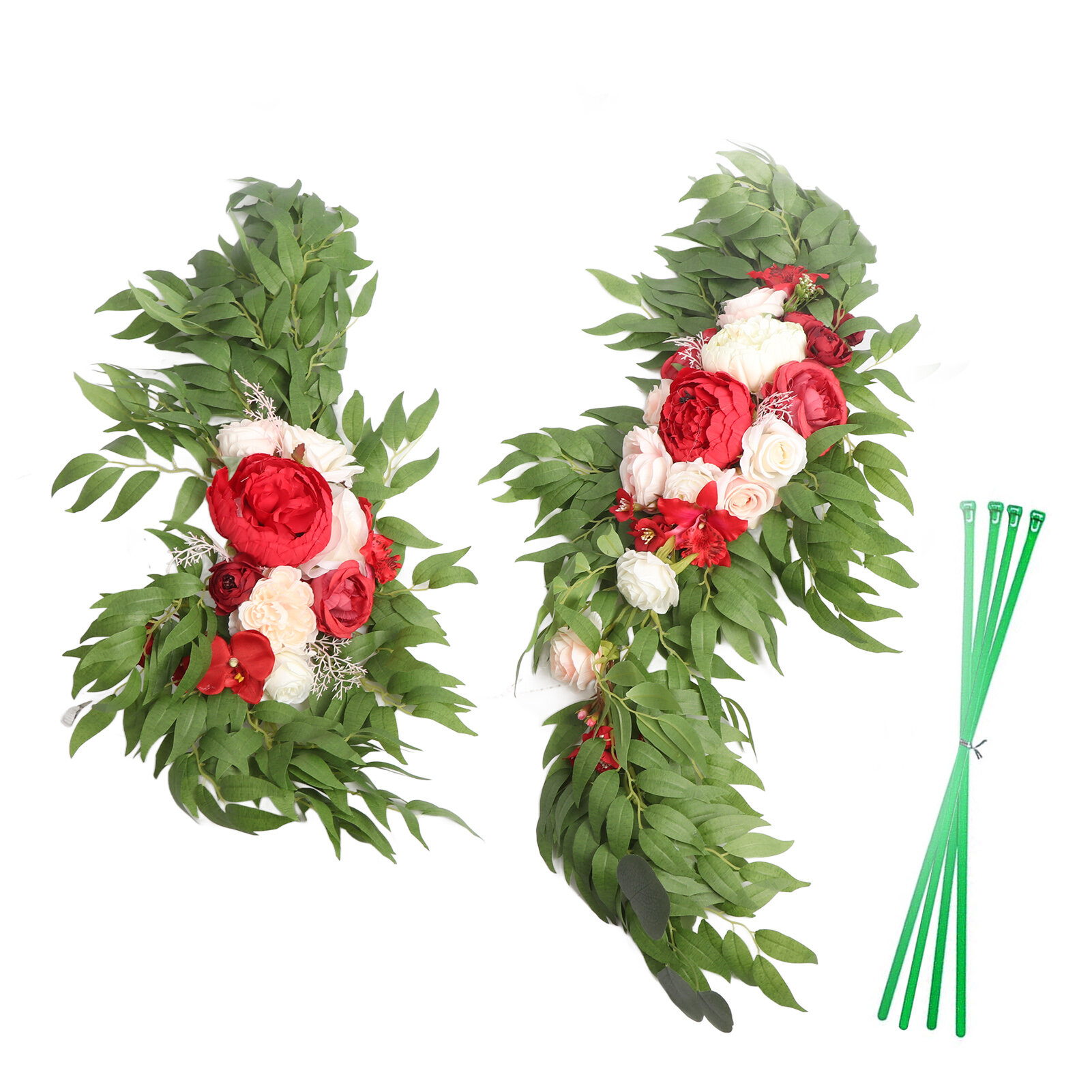 Свадебная арка цветы красная шелковая ткань Яркий цвет широко используется искусственный цветок