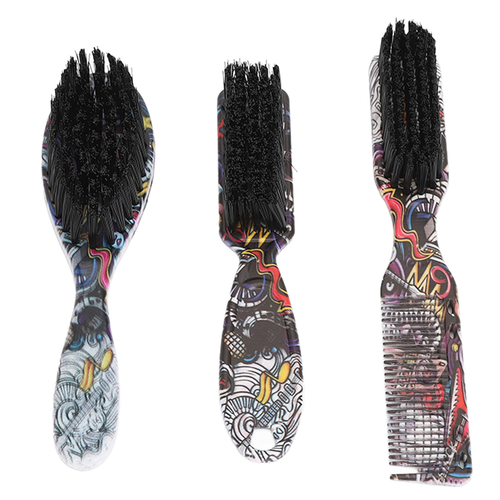 3pcs Men Beard Brush Set 2 в 1 Beard Check rush rush rush Щаба для головки расчесывание портативного инструмента для укладки волос