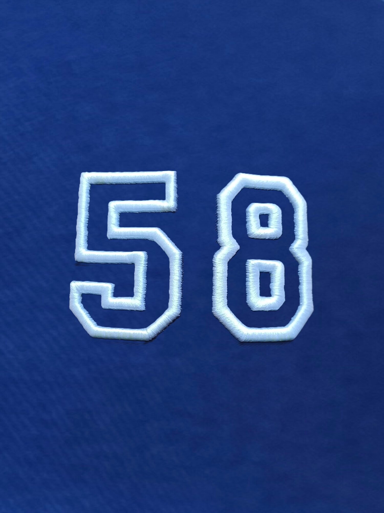 Бейсболка 7GL PRO-S702 Номер 58 (Т.Синий + Белый) для мужчин