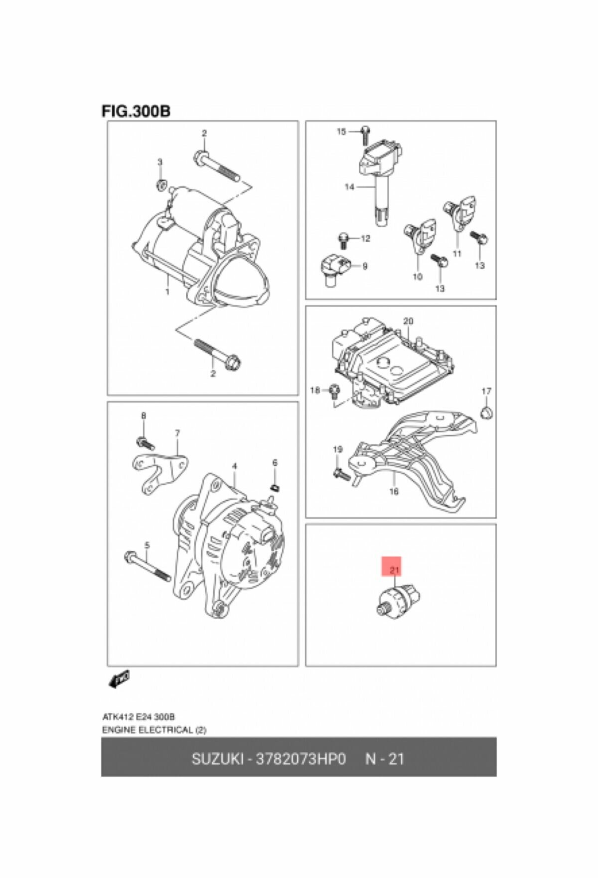 Датчик Давления Масла [Org](Suzuki 3782073Hp0)
