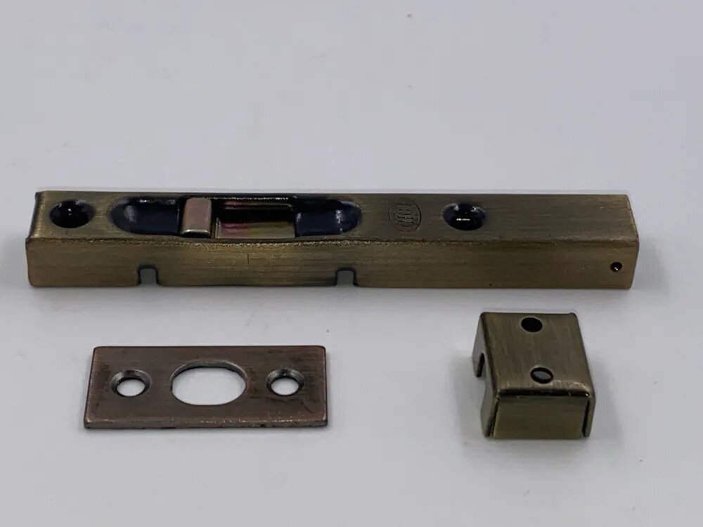 Ригель для раздвижных дверей Loid 110 мм AB бронза дверной шпингалет накладной упор