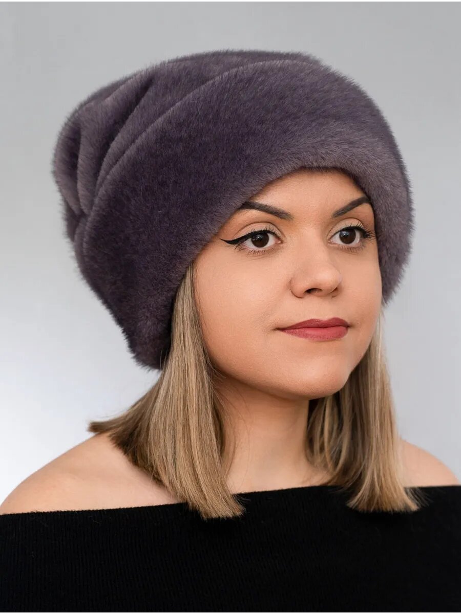 Шапка Головные уборы из искусственного меха 2025 г для женщин