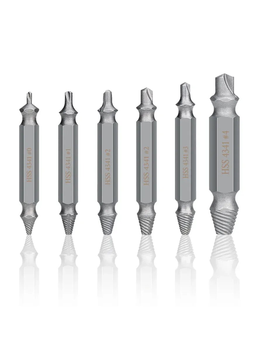 Экстрактор для болтов набор, 6 предметов