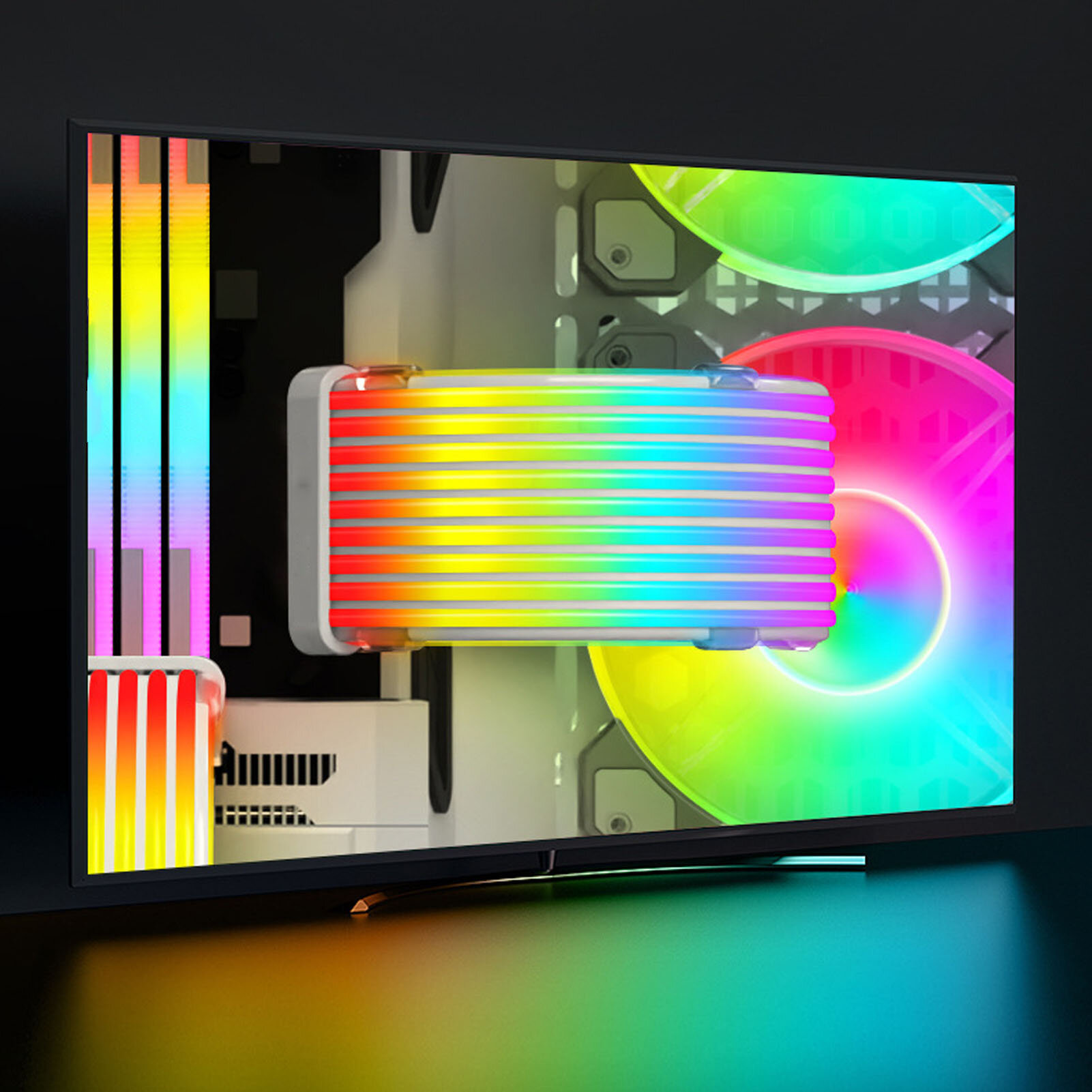 Комплект удлинительных кабелей ARGB с рукавами сделай сам , 5 В, 3-контактный кабель блока питания, синхронный RGB, двойной 8-контактный кабель для графического процессора, удлинитель для материнской платы