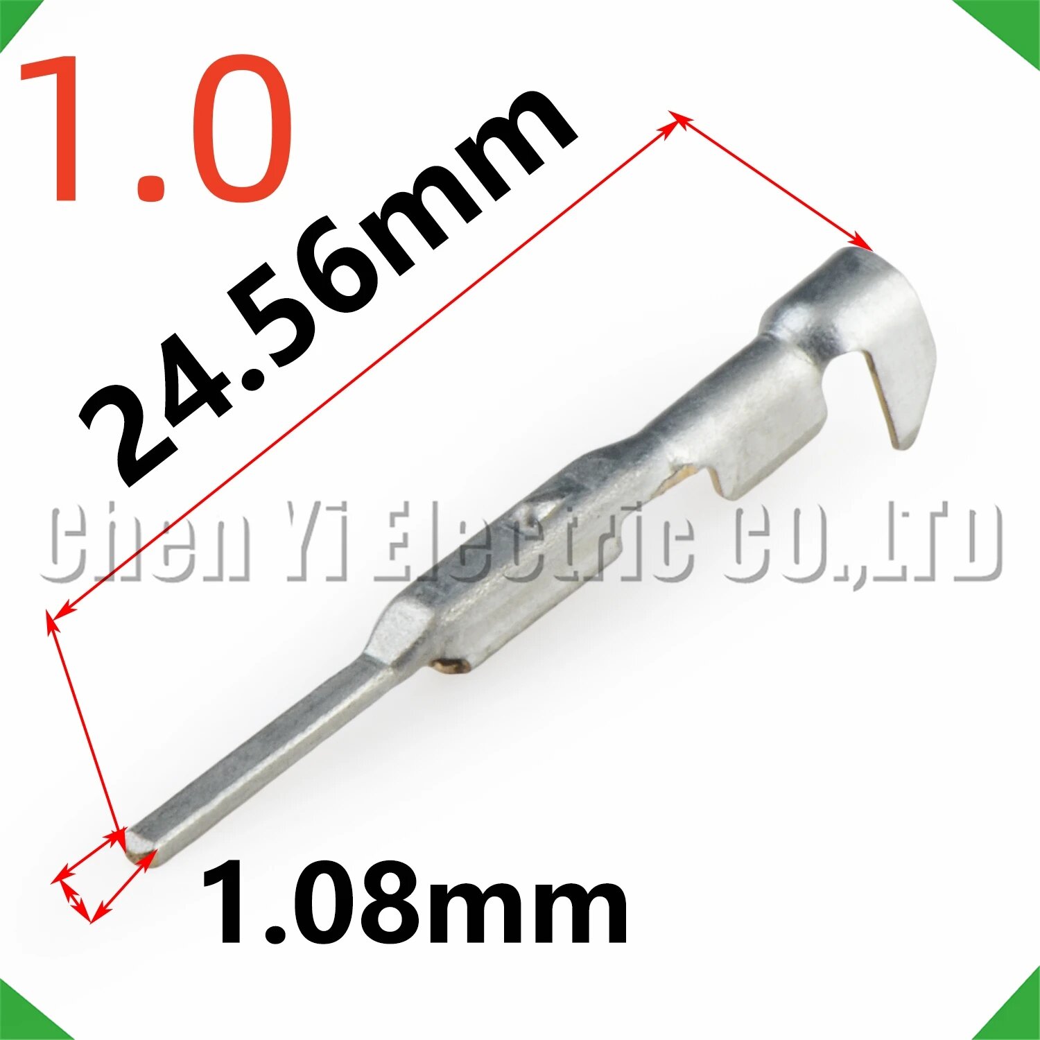 Обжимные штифты 1.08x24.56 мм, 50Pcs Male