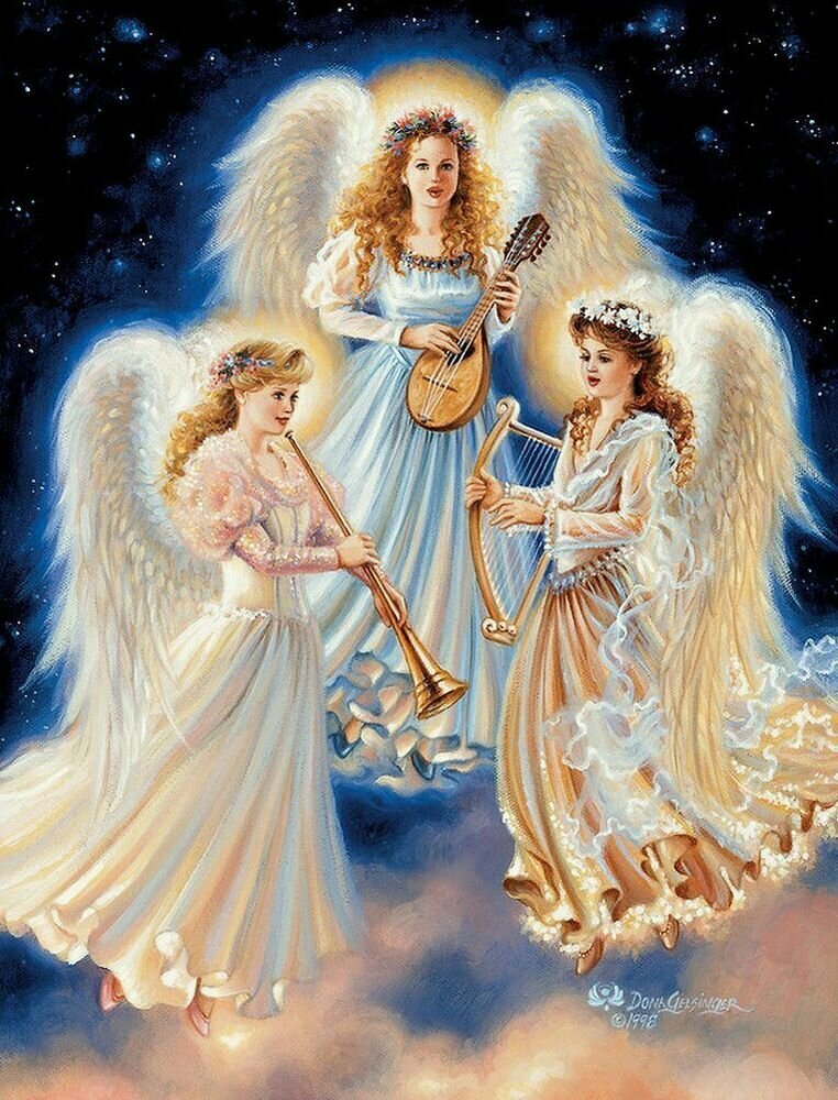 Вышивка крестом набор 40х50 см ангел