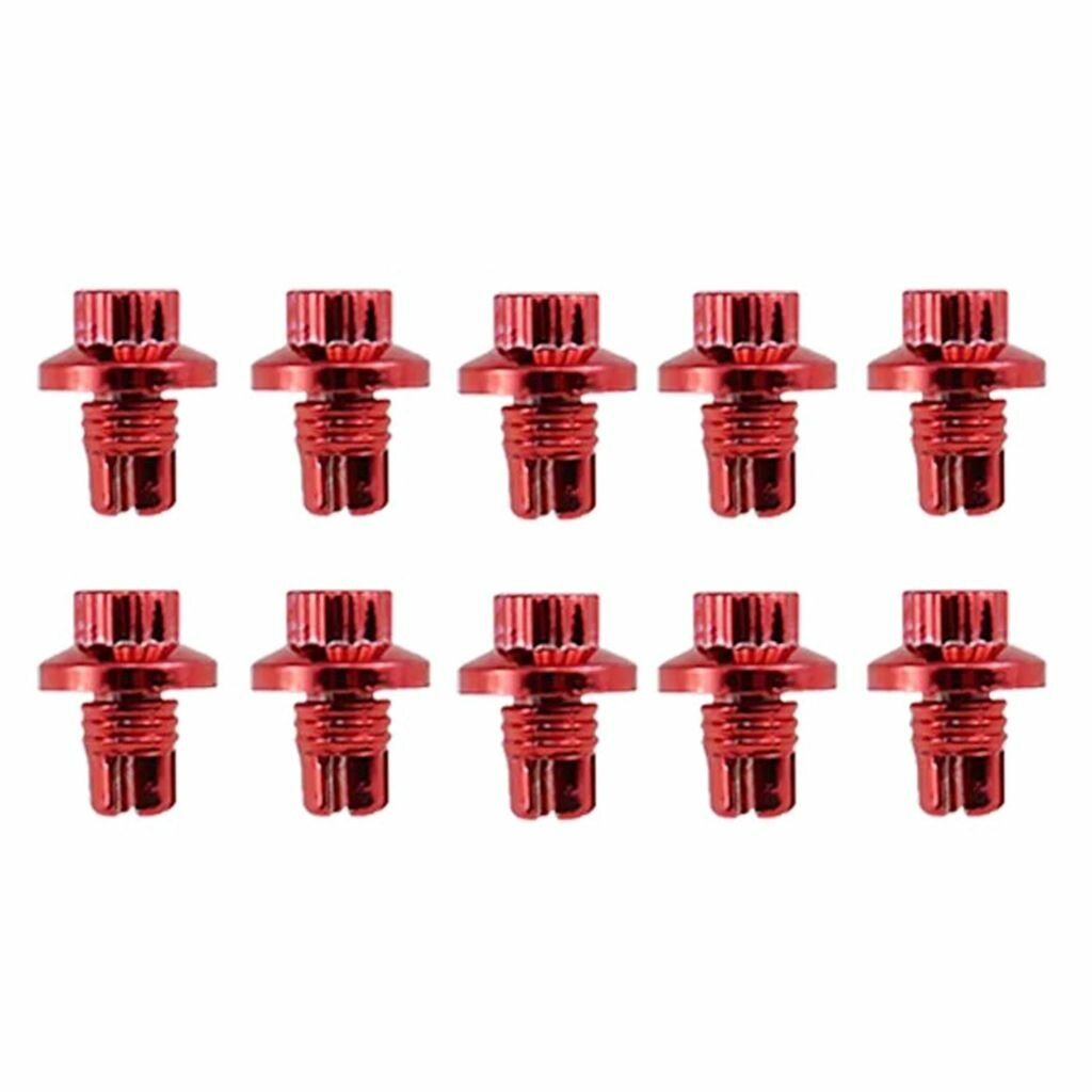 Набор гаек с заклепками для колес, 10 шт, сменных пластиковых автомобильных шин отверстиями диаметром 6,8 мм/0,27 дюйма