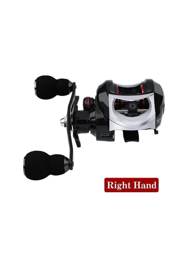 Катушка для мультипликаторной рыбалки Black Sougayilang 18+1bb 7,4 унции, карбон, с тормозом, для левой руки