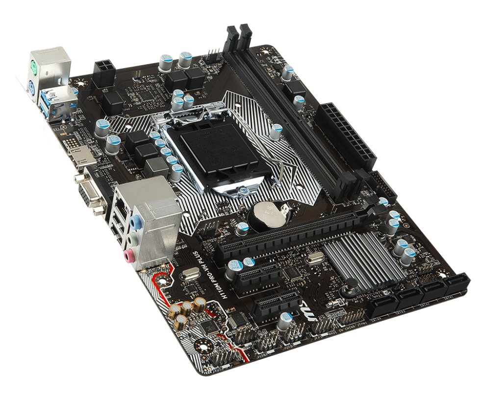 LGA1151 материнская плата MSI (H110M PRO-VH PLUS) 2x DDR4-2133Мгц, mATX