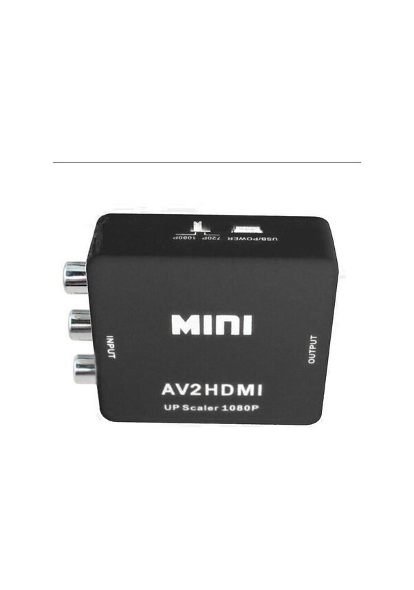 Преобразователь масштабирования AV в HDMI Композитный видеоадаптер Mini RCA AV CVBS в HDMI конвертер