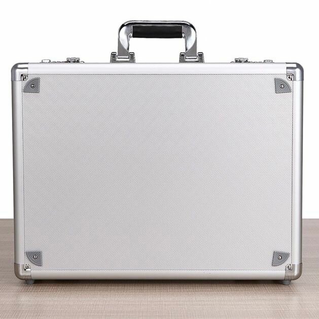Алюминиевый кейс чемодан для денег и документов 36*24*10