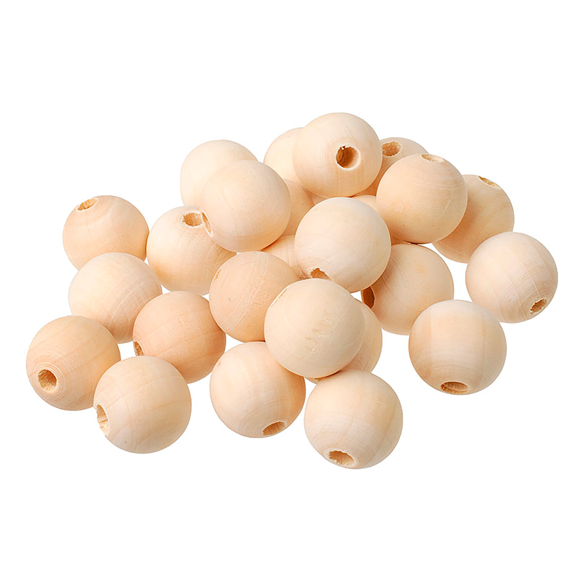 920-DB Набор деревянных бусин от ТМ "Белоснежка" 18 мм, 25 шт. / Материалы для рукоделия и скрапбукинга