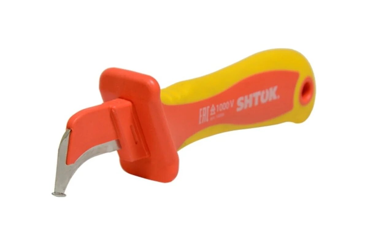 SHTOK 14004 Нож для снятия изоляции кабелей с остро заточенным лезвием и рукоятью