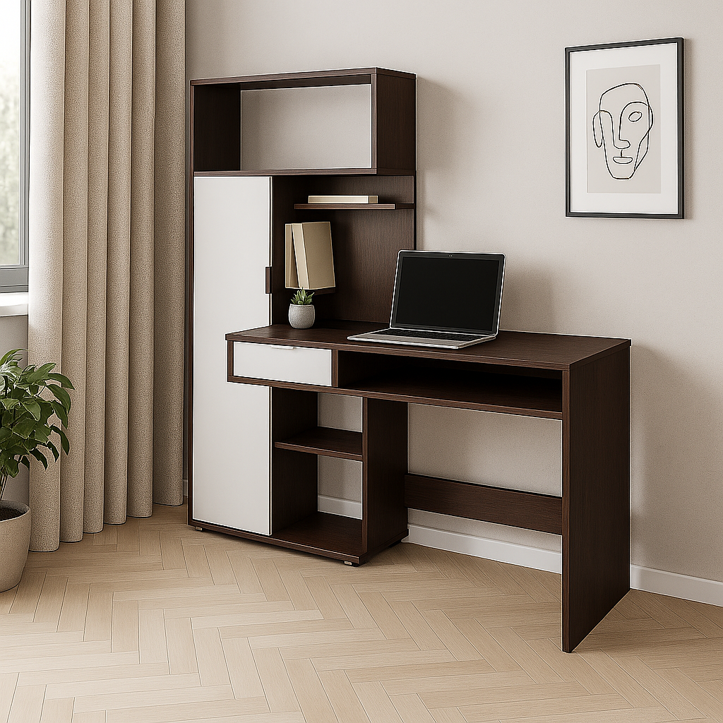 Стол письменный QUADRO- Венге/Белый