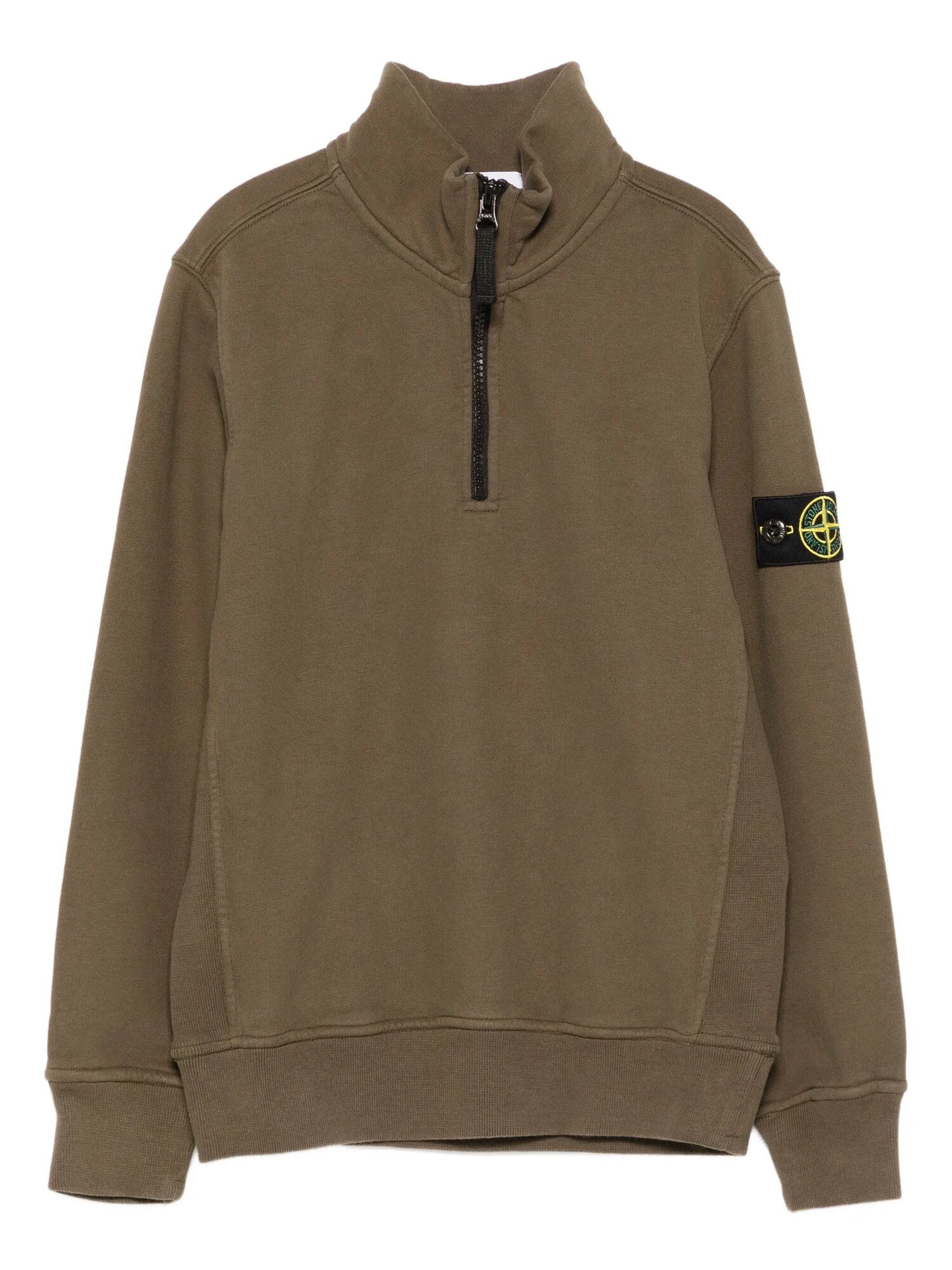 Толстовка Half-zip logo-patch sweatshirt