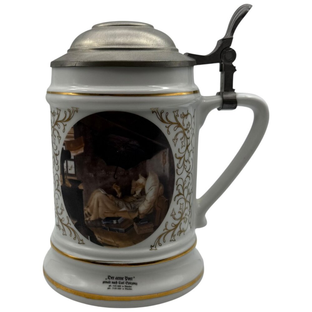 Пивная кружка Масс "Шпицвег", 1 л, фарфор, 1985 г, WMF, Германия