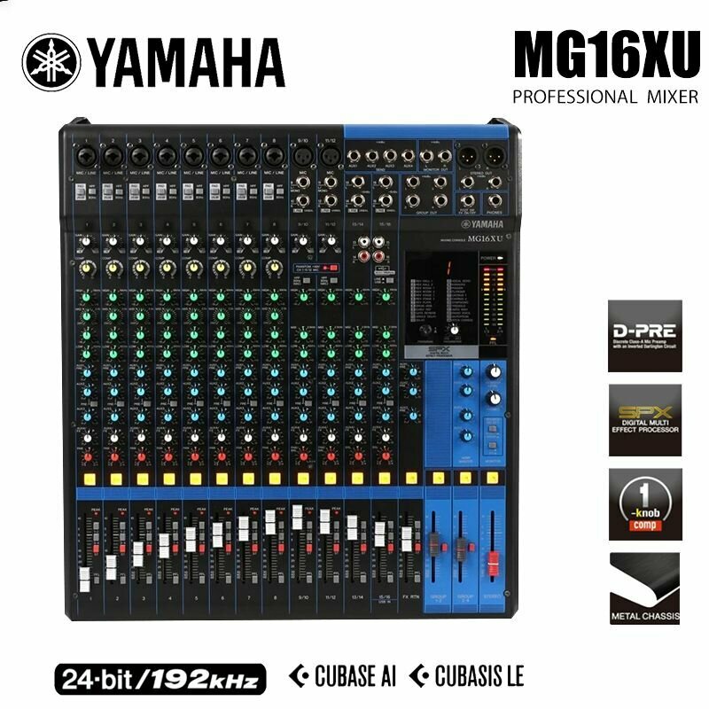 Yamaha MG16XU 16-канальный аналоговый миксер с поддержкой USB