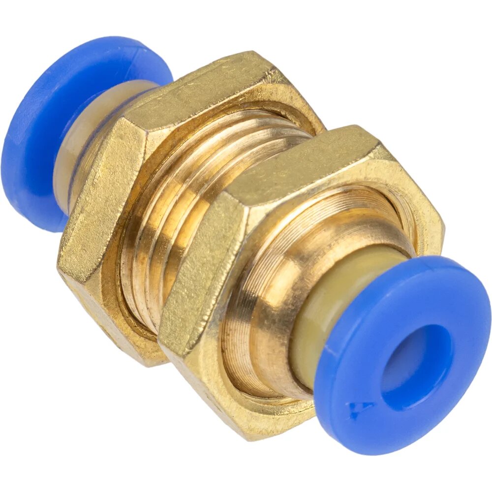 Фитинг латунный цанговый ARMA с накидной гайкой 4 мм CMF-04, латунь