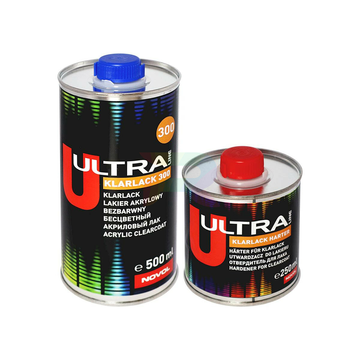 Акриловый автомобильный лак Novol ULTRA Klarlack 300 0,5 л. с отвердителем 0,25 л.