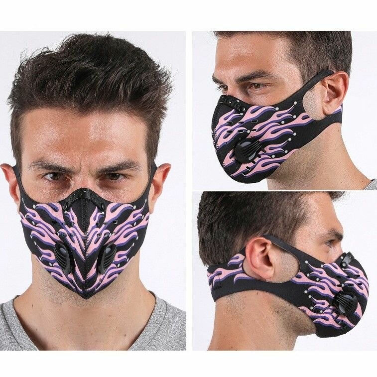 Тренировочная маска для бега, Маска для защиты от пыли из активированного угля