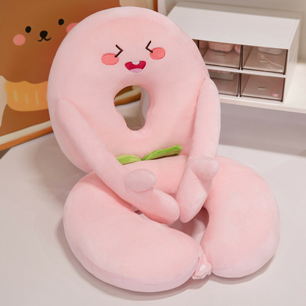 Подушка детская дизайн авокадо шелк для игр дрема креативное лед яблоко ананас школа отдых и персик