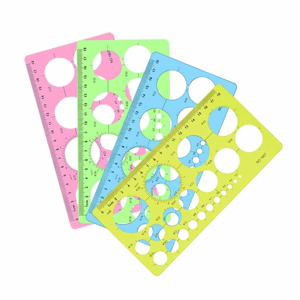 6 комплектов комбинированного набора круглых шаблонов для рисования клеем-комбинация 2