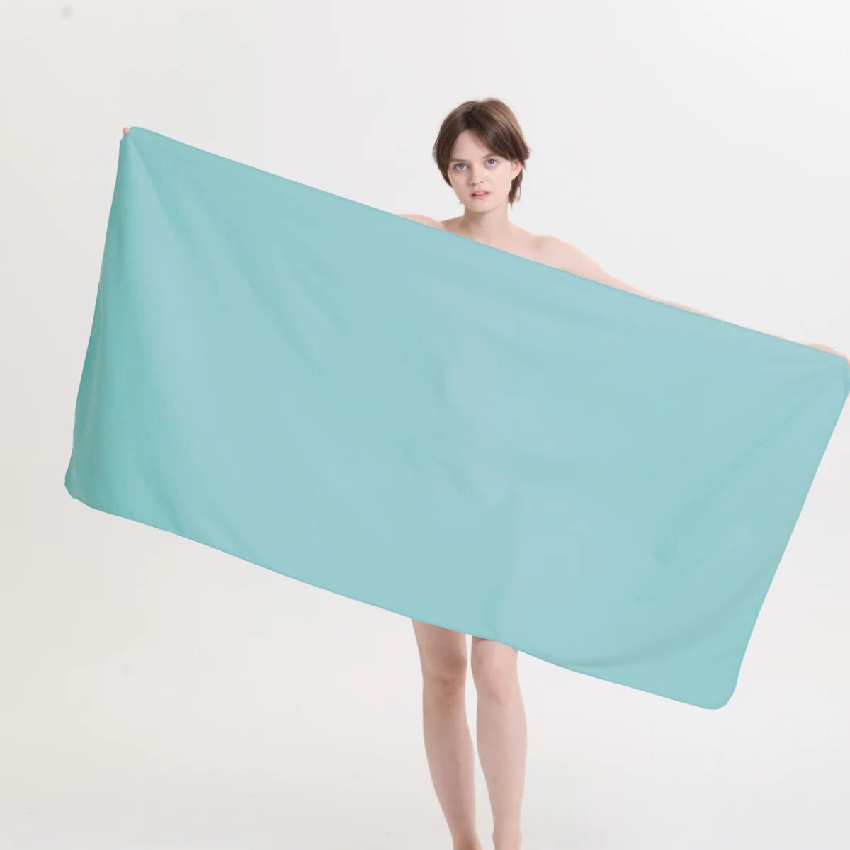Полотенце для плавания из микрофибры 80x180 см, Mint Blue