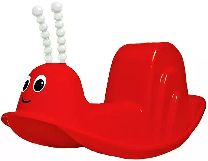 Качалка КНР Улитка, красная, размер 83х50х46 см, максимальная нагрузка 25 кг