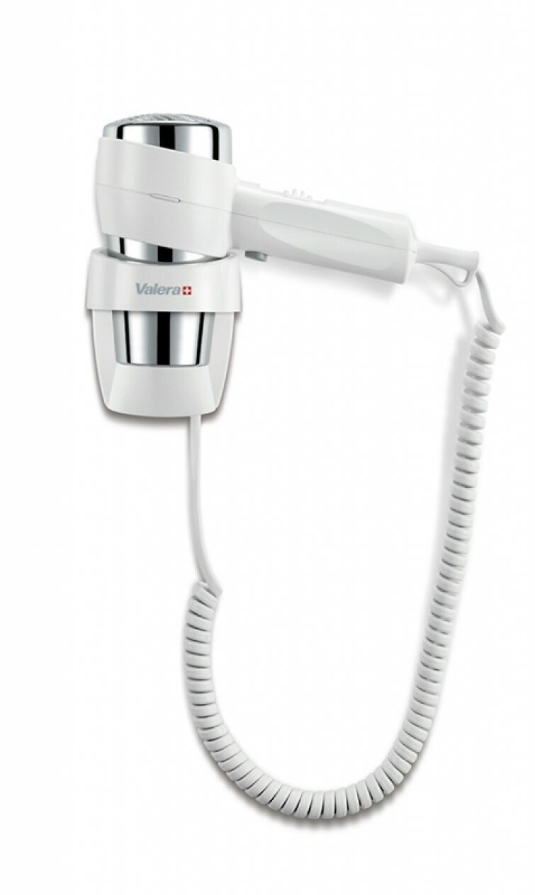 Фен для волос Valera 542.05/038A White, настенный, 1200 Вт, 2 скорости, 3 температуры