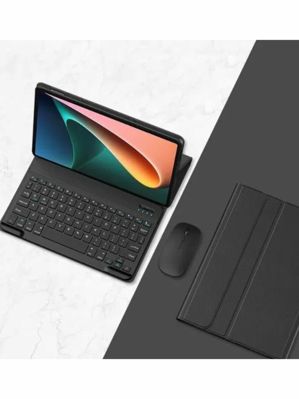 Совместим с защитным чехлом для планшетного компьютера Honor Magic Pad2, защитным чехлом для клавиатуры диагональю 12,3 дюйма, с мышью, съемной беспроводной клавиатурой Bluetooth