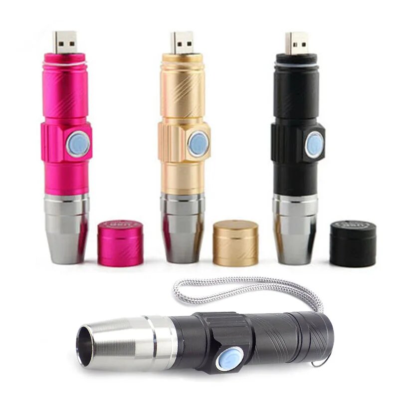 QvvCev 365нм УФ-фонарик черный