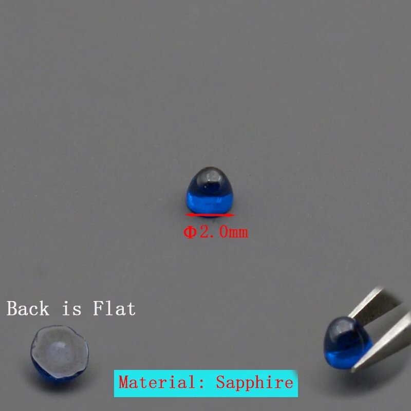 Синий сапфир для часов Cartier 2.0mm 1PCS