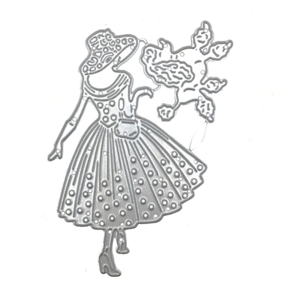 Леди Для Резки Металла Умирает Трафарет DIY Альбом Для Вырезок Бумажная Карточка Шаблон Плесень