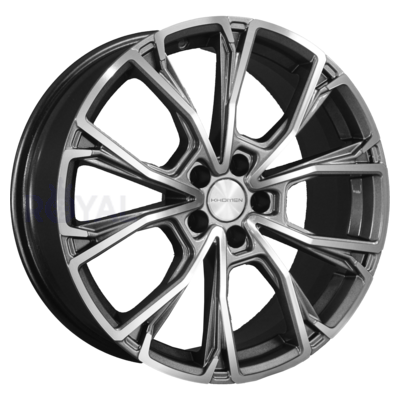 Литой колесный диск Khomen Wheels KHW1907 (Voyah Free) 7,5x19/5x120 ET30 D66,1 Gray-FP