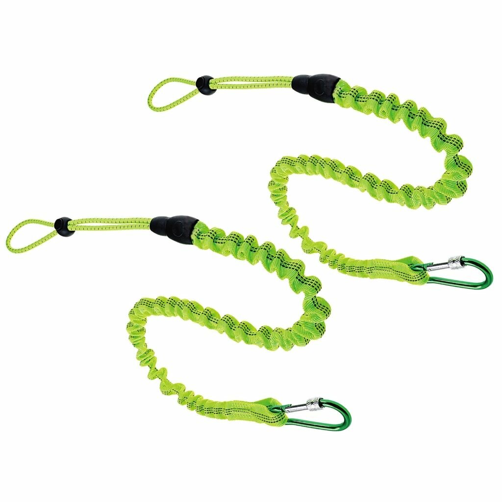 Нейлоновый ремешок для инструментов с карабином и винтовым замком, страховочный трос против падения, 2 шт, для строительства, альпинизма, кемпинга