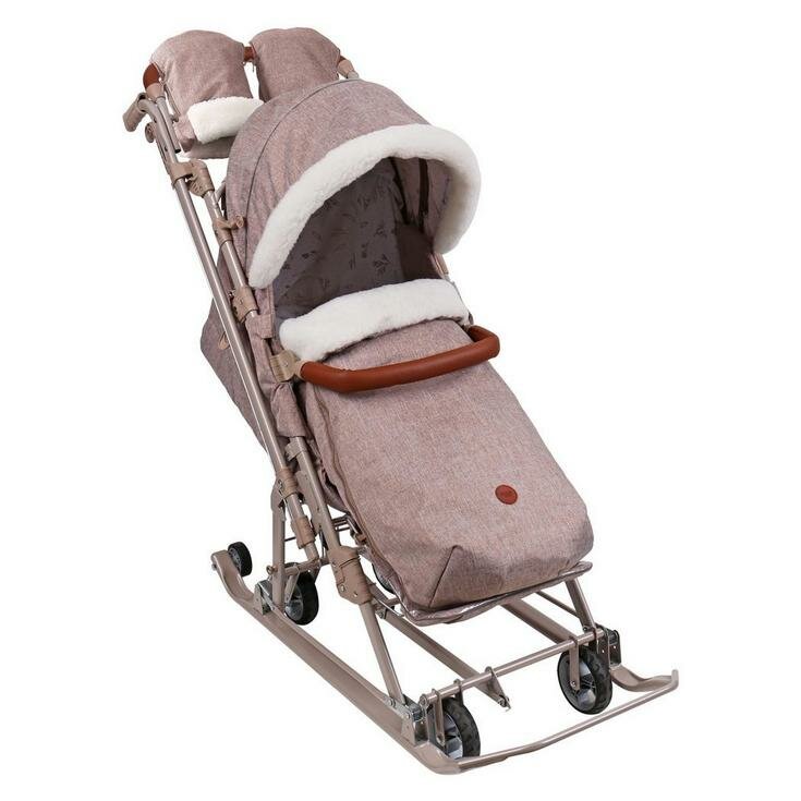 Санки-коляска Ника детям НД7-8К/8 бежевый