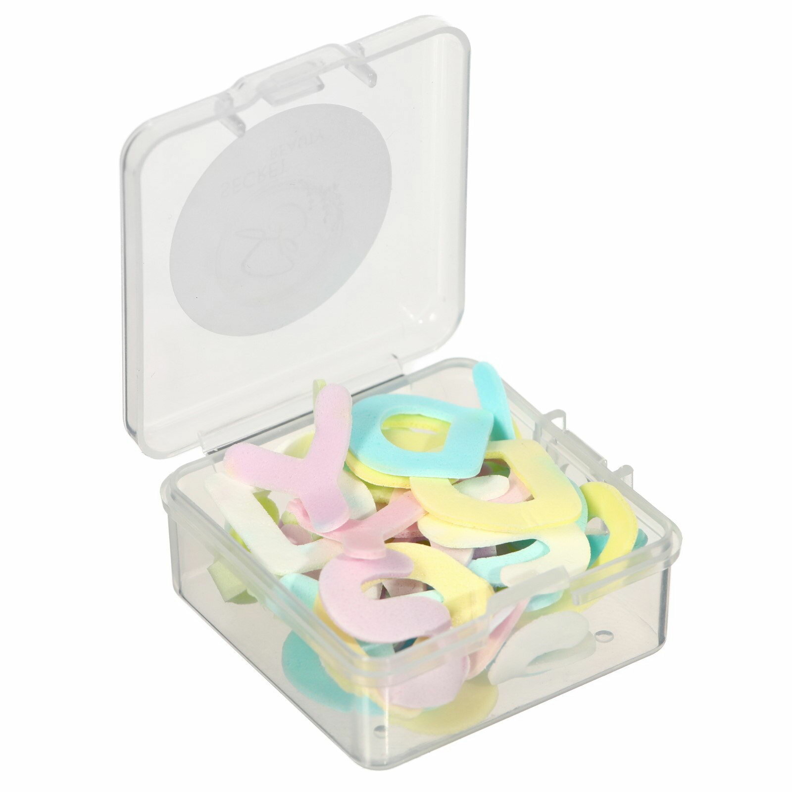 Мыло дорожное в футляре "Буквы", цвет: разноцветный, вид мыла: дорожное