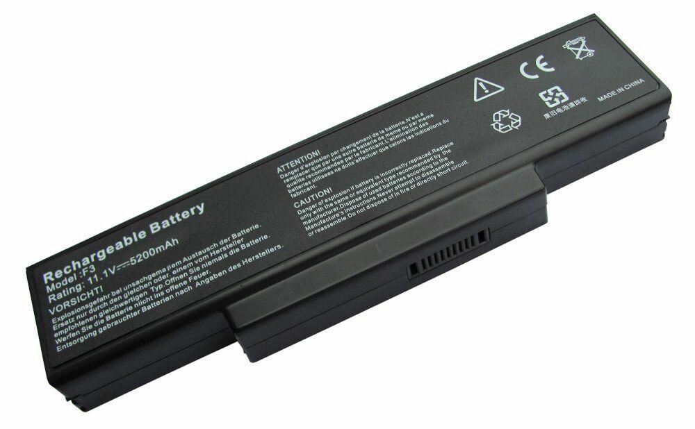 Аккумулятор для ноутбука Asus A32-F3, A33-F3, A32-F2, 90-NFV6B1000Z, 70-NI51, 11.1V, 5200mAh код mb002586