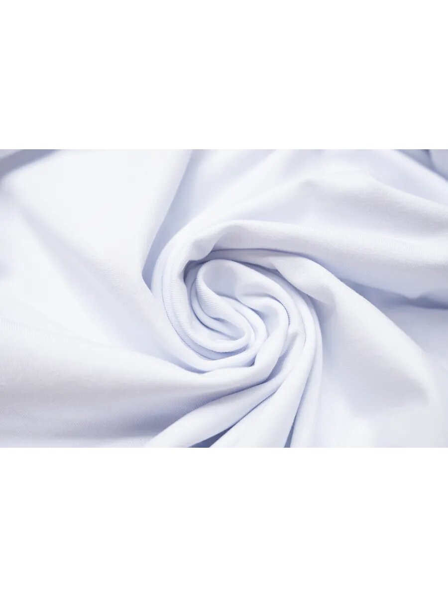 Ткань Кулирка белая с лайкрой